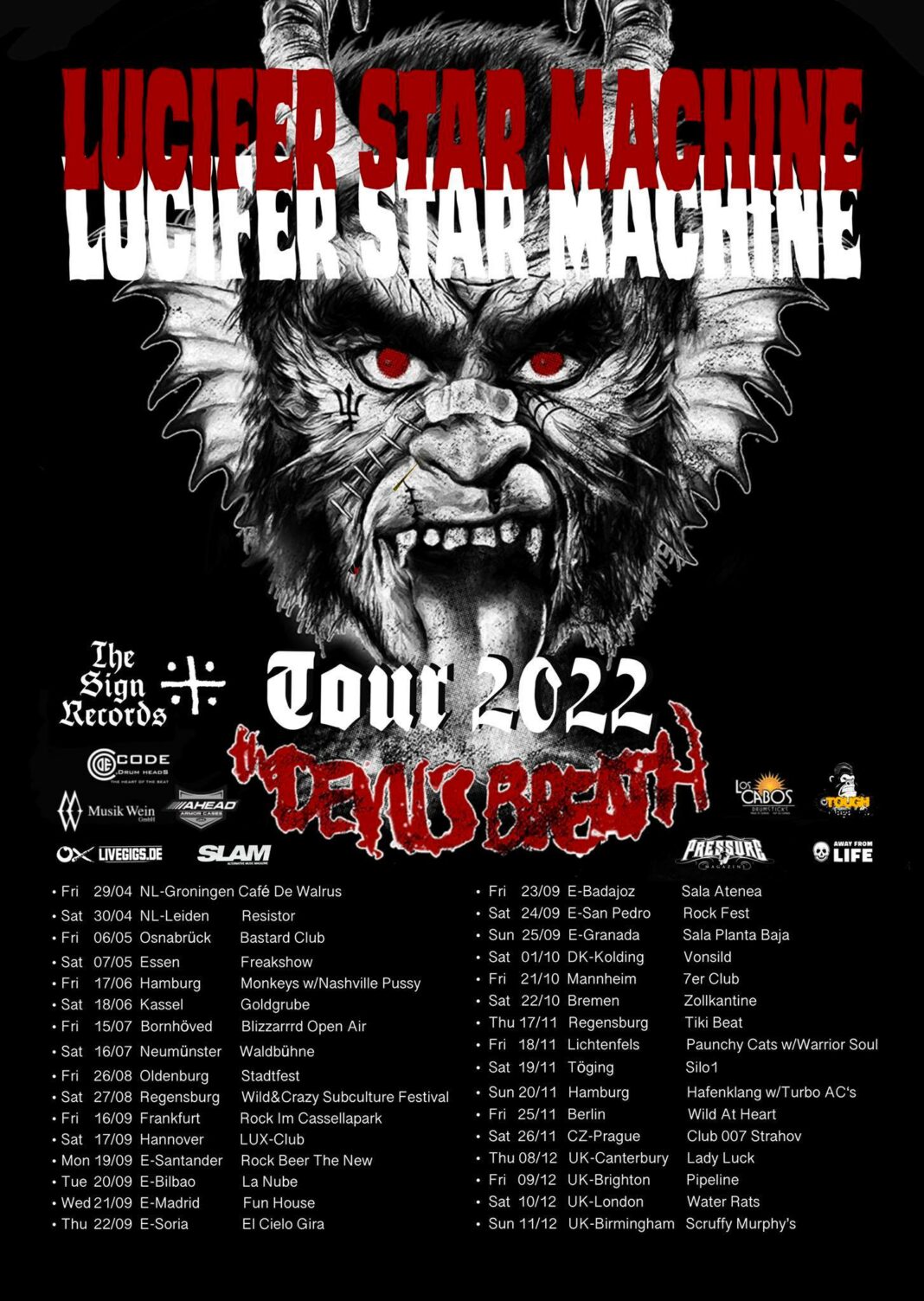 LUCIFER STAR MACHINE kündigen Single und neue Tourdaten an - AWAY FROM LIFE
