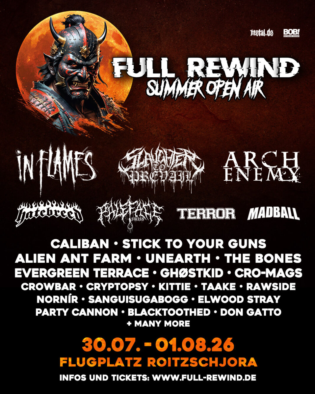Full Rewind 2026: Line-Up für Roitzschjora - AWAY FROM LIFE