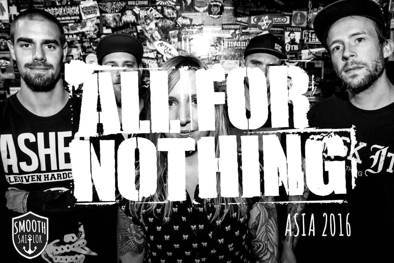 ALL FOR NOTHING spielen Anfang 2016 Asien Tour - AWAY FROM LIFE