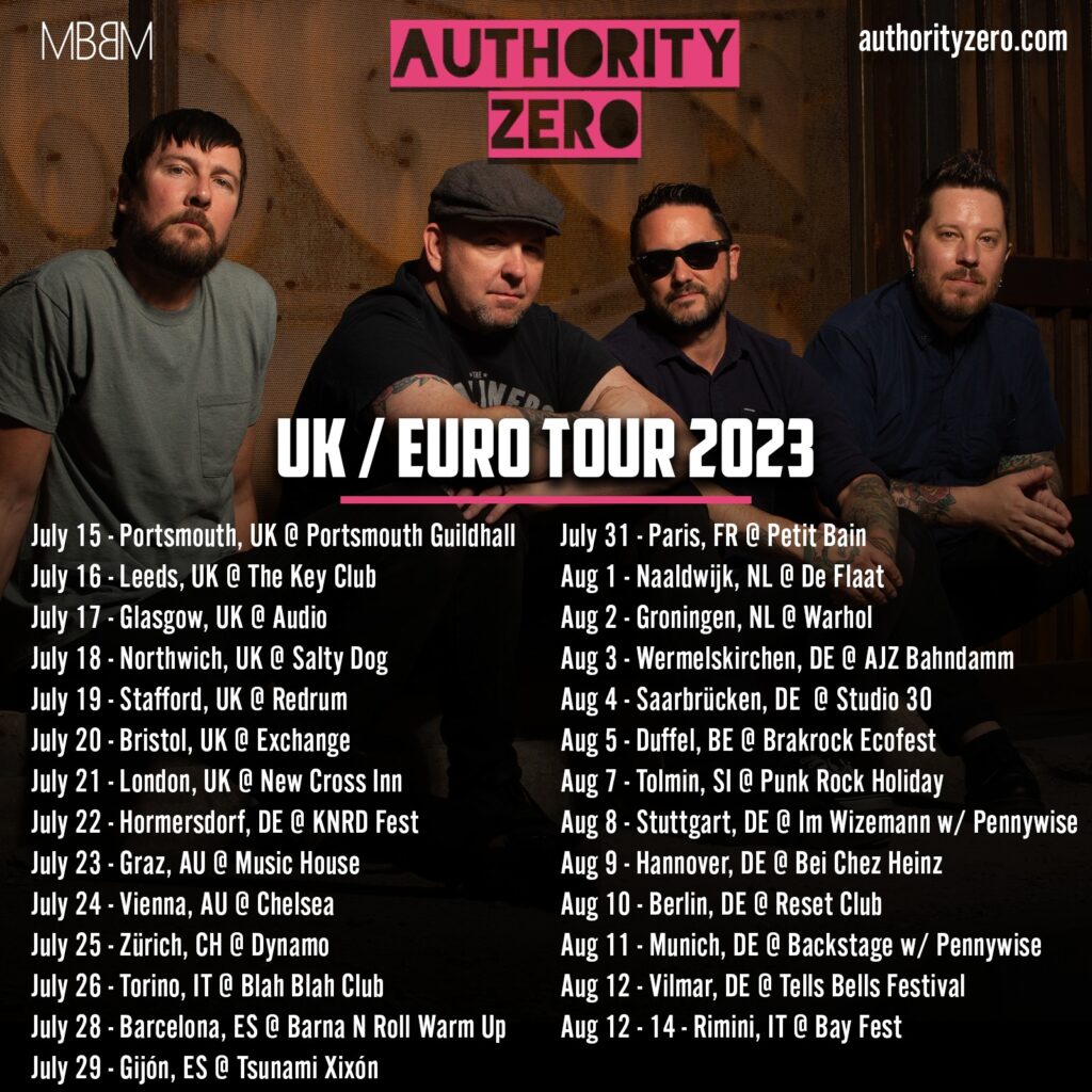 AUTHORITY ZERO ab Juli 2023 auf große Euro-Tour - AWAY FROM LIFE