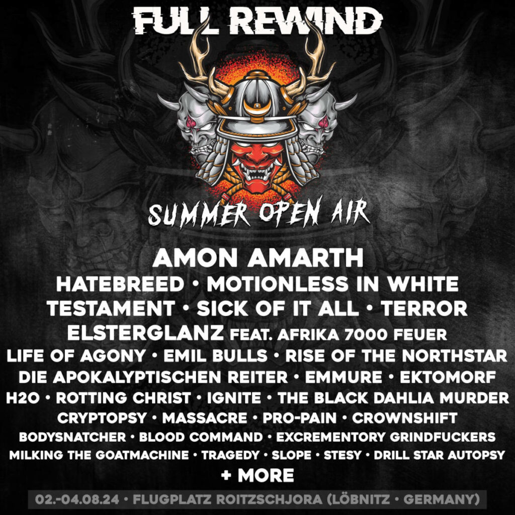 Full Rewind Festival 2024: Das Line-Up für Roitzschjora - AWAY FROM LIFE