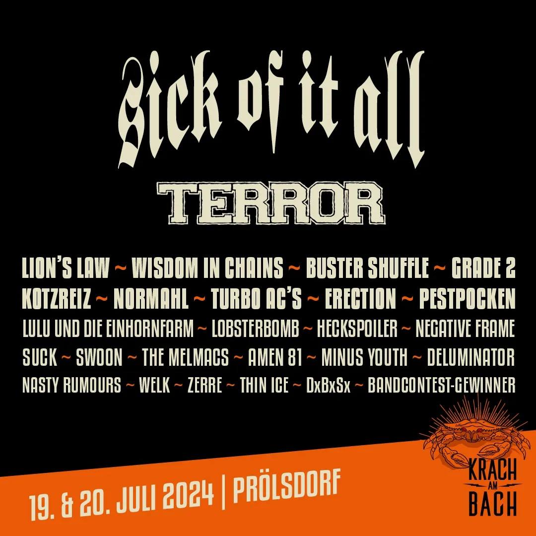 Krach am Bach Festival: Line-Up für 2024 komplett - AWAY FROM LIFE