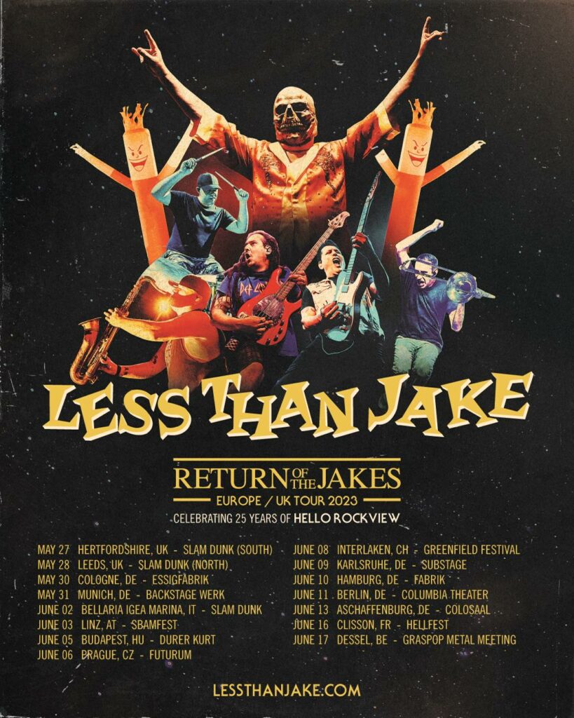 LESS THAN JAKE feiern 25 Jahre "Hello Rockview" mit Euro-Tour - AWAY ...