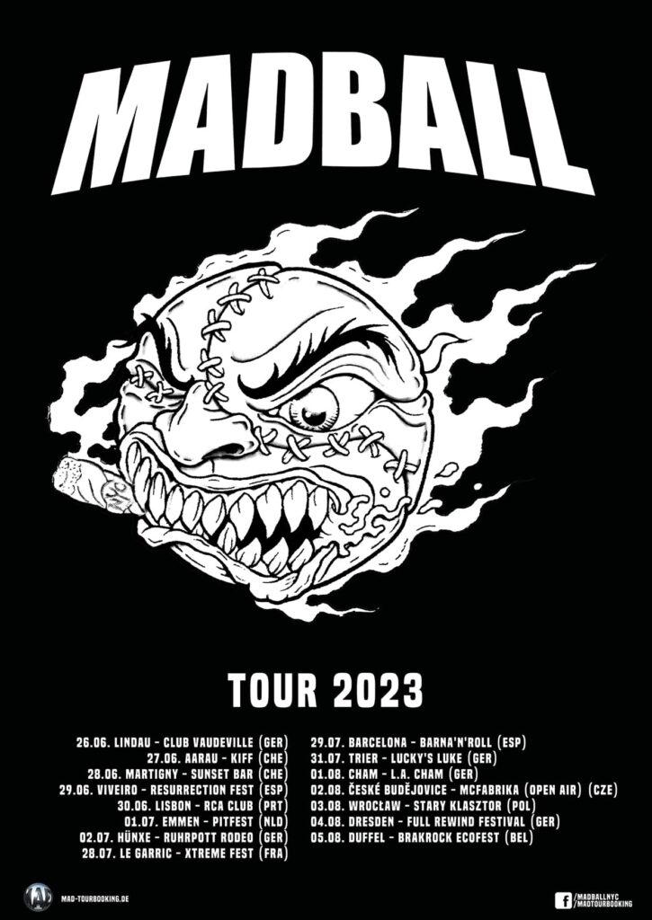 MADBALL geben Tour-Termine für Sommer 2023 bekannt - AWAY FROM LIFE
