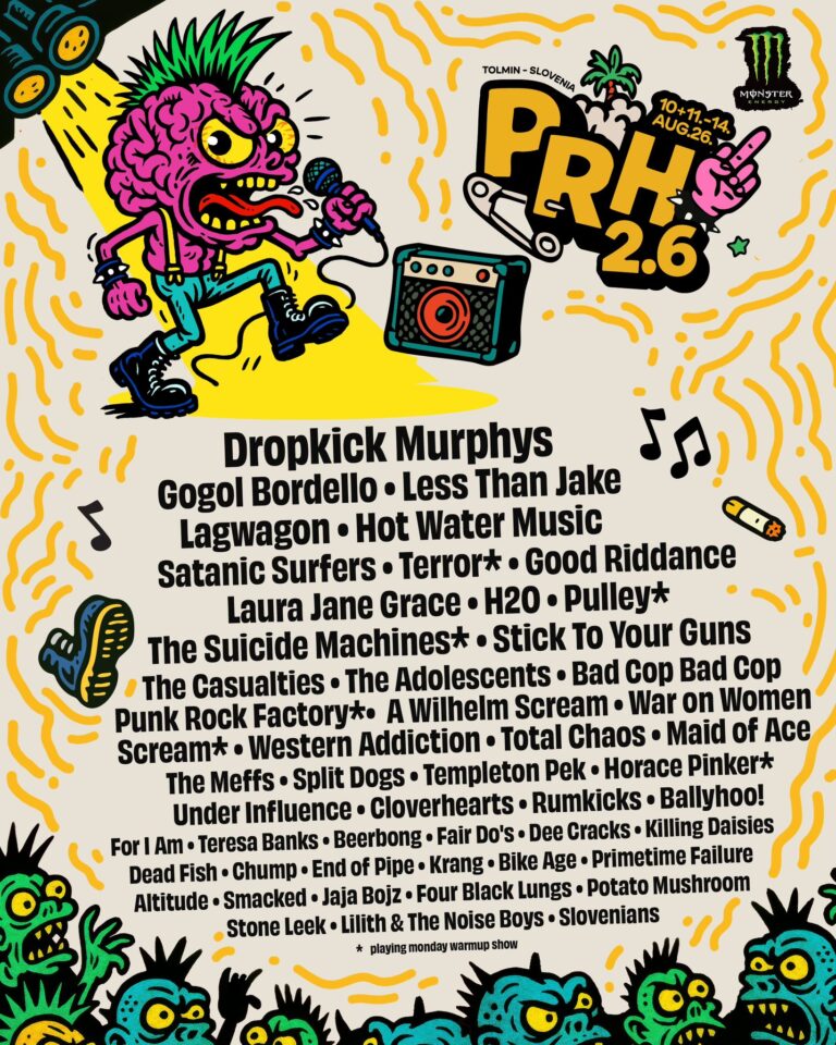 Punk Rock Holiday 2026: Die Line-Up für Tolmin - AWAY FROM LIFE