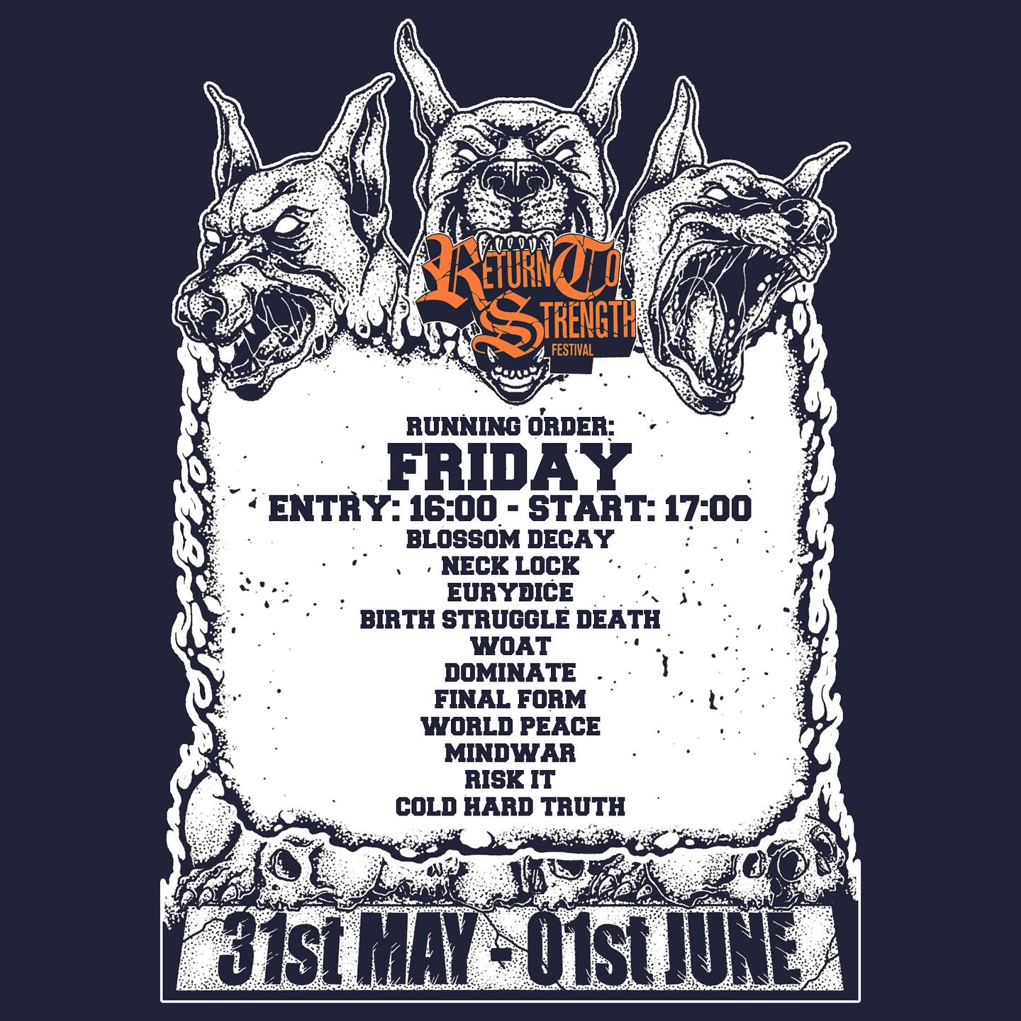 Return To Strength Festival: Das Line-Up für 2024 - AWAY FROM LIFE