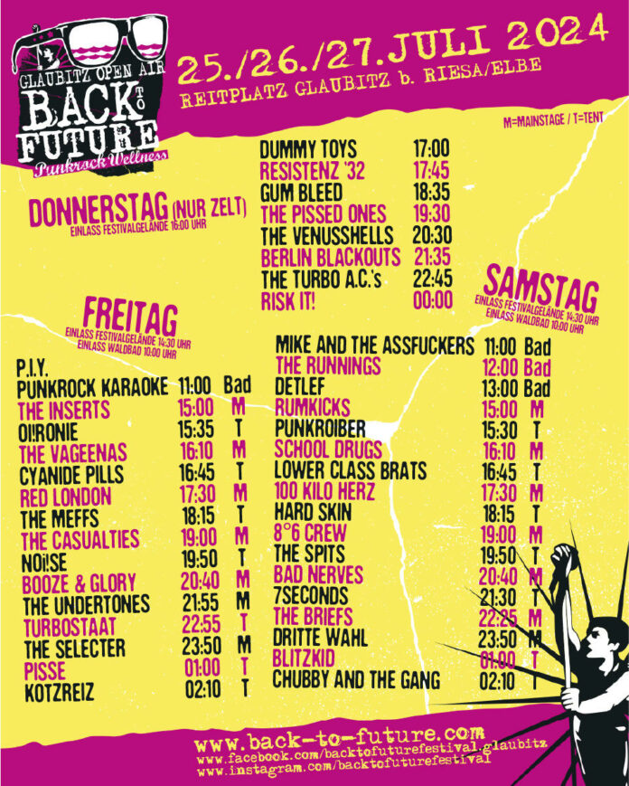 Back To Future Festival: Running-Order für 2024 bekannt - AWAY FROM LIFE