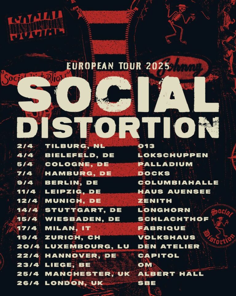 SOCIAL DISTORTION kommen 2025 auf Tour - AWAY FROM LIFE