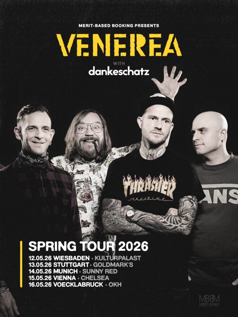 Venerea kommen im Mai 2026 auf Tour - AWAY FROM LIFE