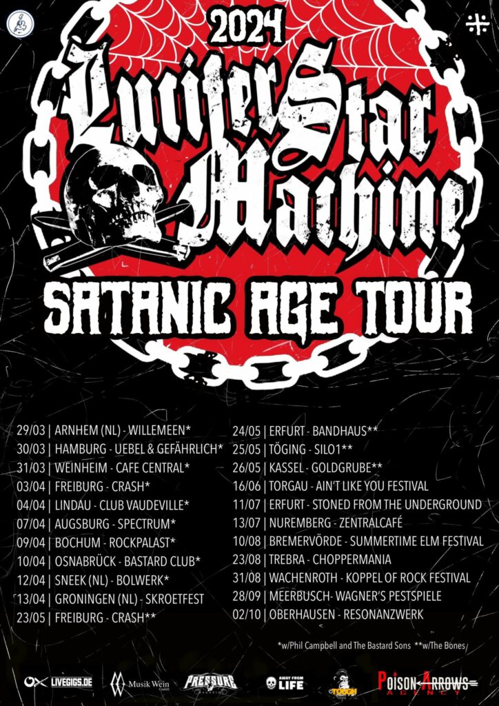 LUCIFER STAR MACHINE auf "Satanic Age"-Tour 2024 - AWAY FROM LIFE