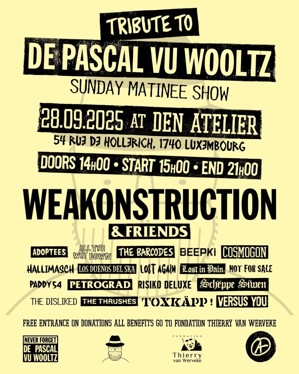 A Tribute to ''De Pascal vu Wooltz'' am 28. September 2025 in Luxemburg ...